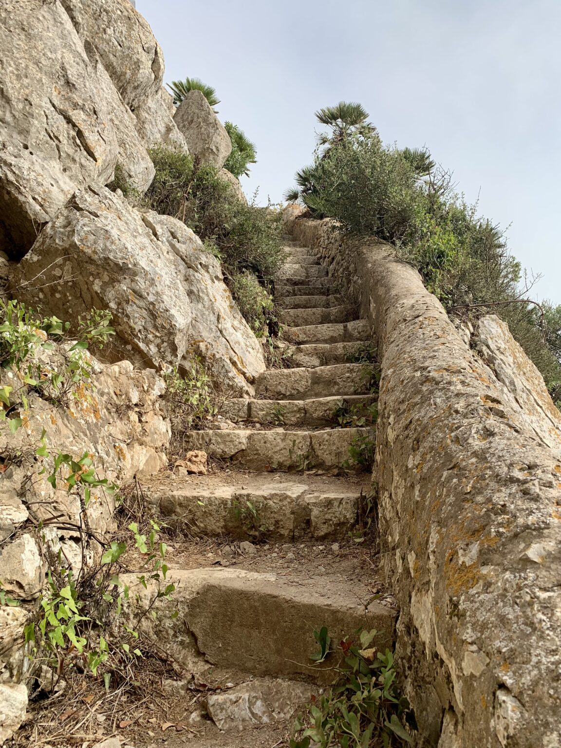 Climbing the Mediterranean Steps to the top of the Rock of Gibraltar ...