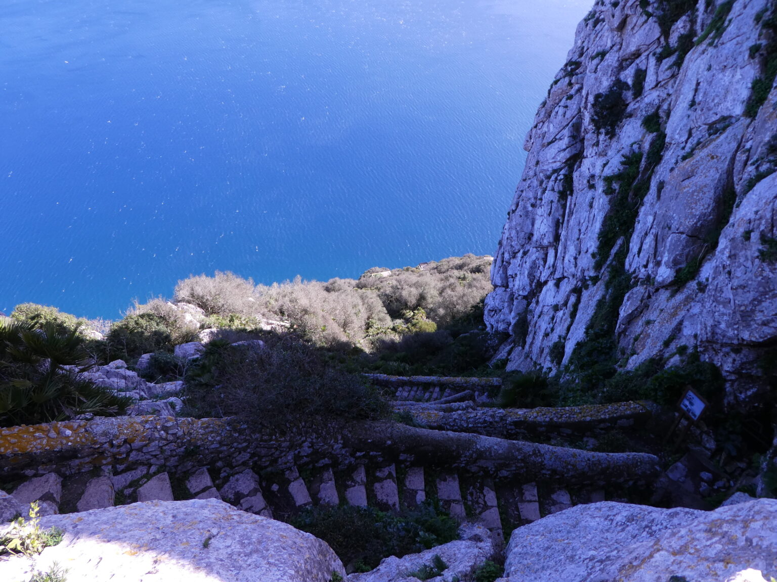 Climbing the Mediterranean Steps to the top of the Rock of Gibraltar ...